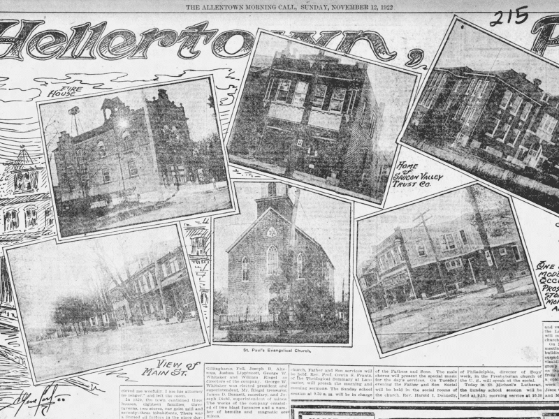 Olden Days: A Glimpse at What Hellertown Was Like in 1922 – Saucon Source