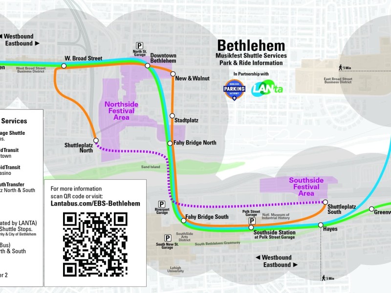 LANTA Releases Musikfest 2024 Transit Map – Saucon Source